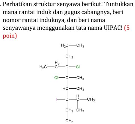 Perhatikan struktur senyawa berikut | StudyX
