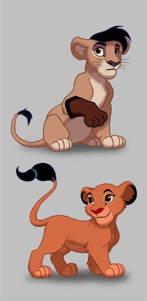Mozenrath And Jasmine As Lion Cubs In 2025 Lion King Fan Art Lion King