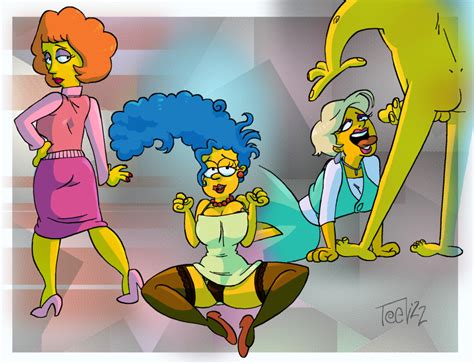 Rule 34 20th Century Studios Blue Hair Breast Squish Breasts Female