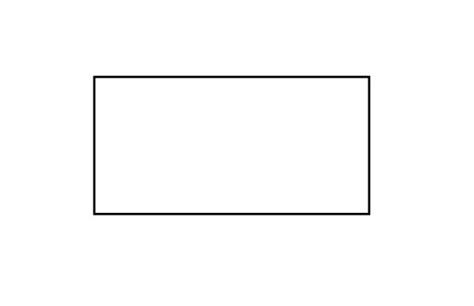 rectangle outline svg png digital download etsy
