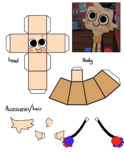 Goob Paper Craft Dandys World Paper Doll Template Paper Puppets