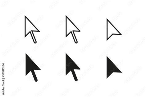 Cursor Icon Arrow Pointer Computer Mouse Cursor Vector Sign