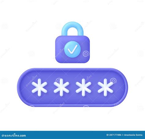 3d Locked Padlock And Password Cyber Security To Protect Personal Data User Authorization
