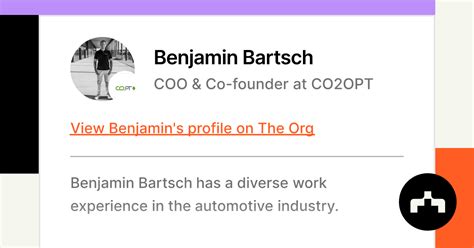 Benjamin Bartsch Coo And Co Founder At Co2opt The Org