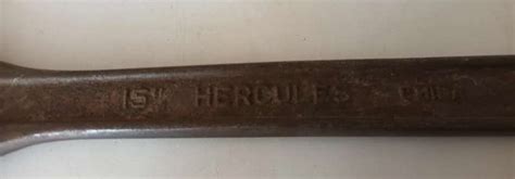 Spanners And Wrenches Vintage 15 Hercules Shifting Spanner Was Listed