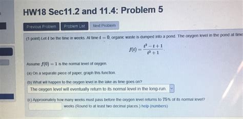 Solved Hw18 Sec112 And 114 Problem5 Previous Problem
