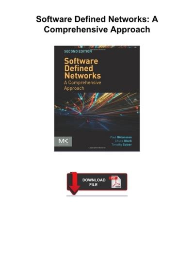 Pdfbook Software Defined Networks A Comprehensive Approach