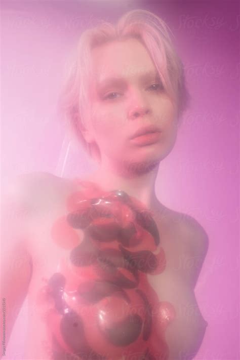 Naked Woman With Floral Pattern On Body By Stocksy Contributor Serge Filimonov Stocksy