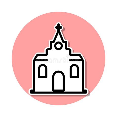 Church Sticker Icon Simple Thin Line Outline Vector Of Web Icons For Ui And Ux Website Or