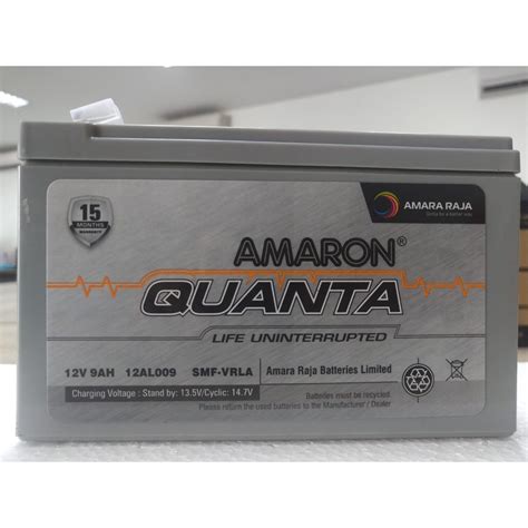 Jual Baterai VRLA Amaron Quanta 12 Volt 9 Ah Aki Accu Ups Shopee Indonesia