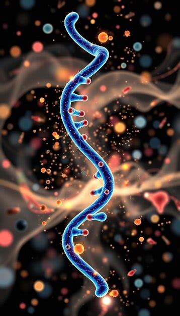 Dna Genetic Code And Cell Structure Premium Ai Generated Image