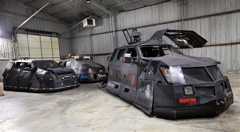 Storm Chaser Reed Timmer Team Dominator Vehicles Home In Oklahoma