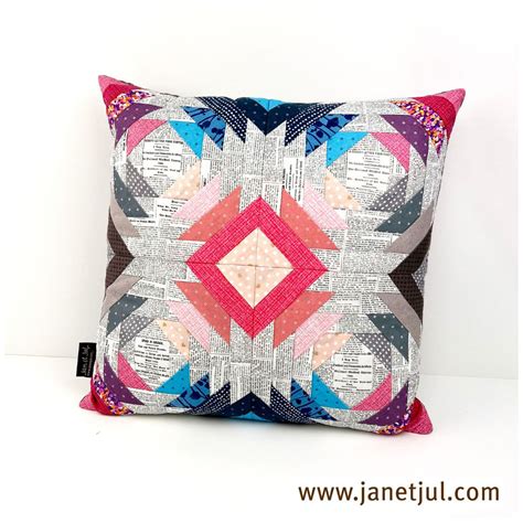 tutorial patchwork cojín con la técnica log cabin pineapple 😍