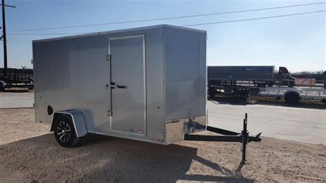 New 2025 Compass 6x12 Enclosed Cargo Trailer Indigo Dlx