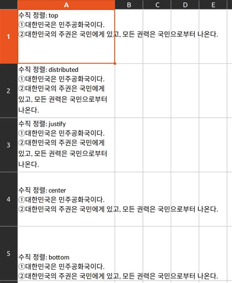 python openpyxl 셀 수직 정렬 방법 5가지 오솔길