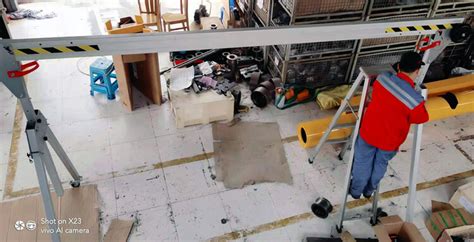 250kg 휴대용 알루미늄 갠트리 크레인사우디아라비아 Sevencrane 250kg 휴대용 알루미늄 갠트리 크레인사우디아라비아 Sevencrane