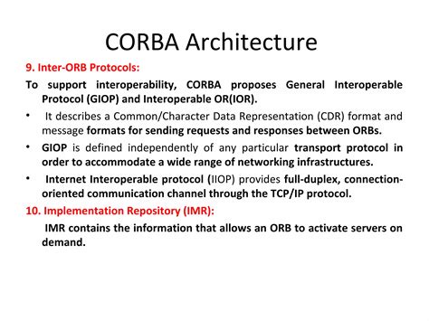 Corba Basic And Deployment Of Corba Ppt