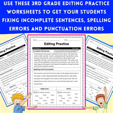 Editing Practice Fixing Incomplete Sentences Spelling And Punctuation