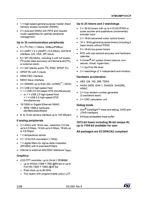 Stm32mp151c Mpu Stmicroelectronics