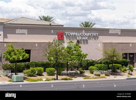 Las Vegas Nevada Usa May 31 2023 A Town And Country Bank Office On Rainbow Blvd In Las