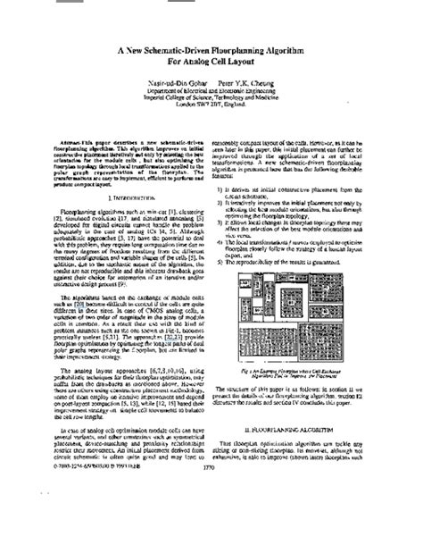 Pdf A New Schematic Driven Floorplanning Algorithm For Analog Cell Layout