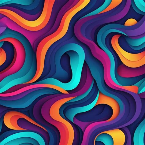 Premium Photo 2d Colorful Abstract Background