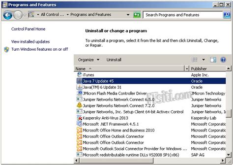 Determine Java Version And Update In Windows