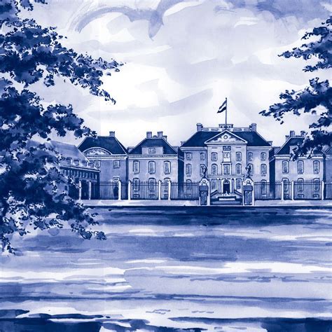 Plate Peacock Paleis Het Loo Collection Delft Blue Royal Delft