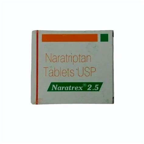 Naratriptan Tablets Usp Naratrex 25 25 Mg At ₹ 150strip In Nagpur