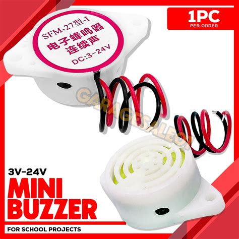 🟨mini Buzzer 3v 24v For School Projects Diy Electronics🟨 Shopee Philippines