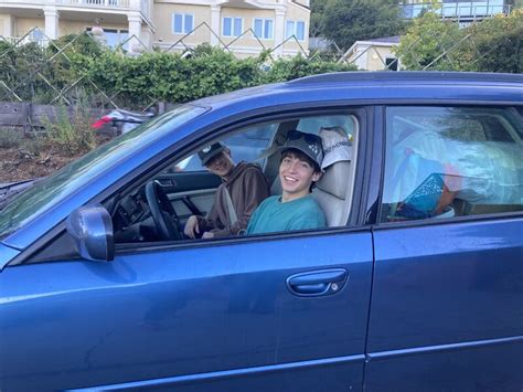 Remember Your First Road Trip My Son Rudy And His Buddy Calin Are