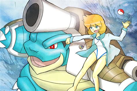 Mega Blastoise And Misty By Maxabsol On Deviantart