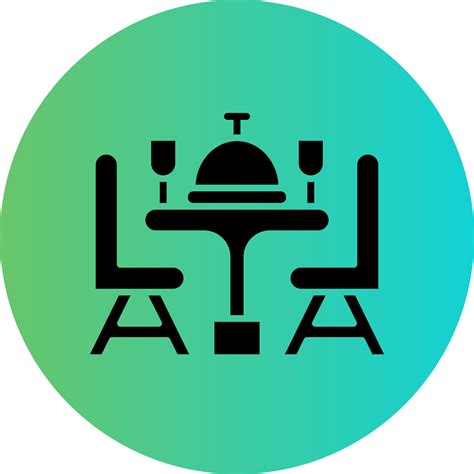 Dining Table Vector Icon Design 23046594 Vector Art At Vecteezy