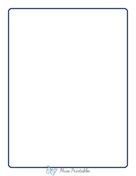 Dark Blue Border Png