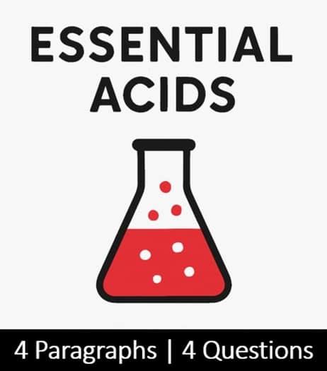 Essential Acids Ascorbic Acid Chemistry Science Reading Tpt