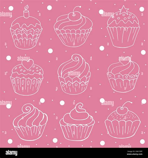 Cute Pink Cupcake Wallpaper