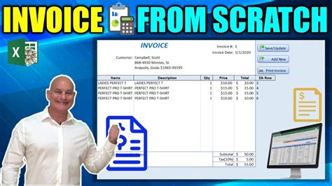 Learn How To Create This Amazing Excel Invoice While I Build It From Scratch Full Training