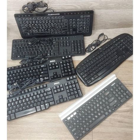 Dell Logitech Alienware Computers Laptops And Parts Lot Of 6