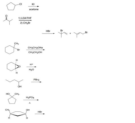 Solved Provide The Necessary Reactant Reagentreaction