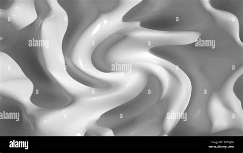 Abstract Digital Graphic Background White Liquid Surface With Soft