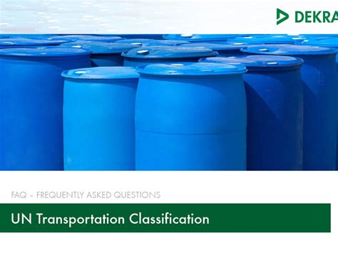Un Transportation Classification