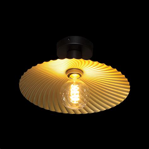 Golden Shell Ceiling Fitting Edge Lighting
