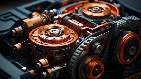 Modern Car Engine Stock Illustration Illustration Of Power 299744821