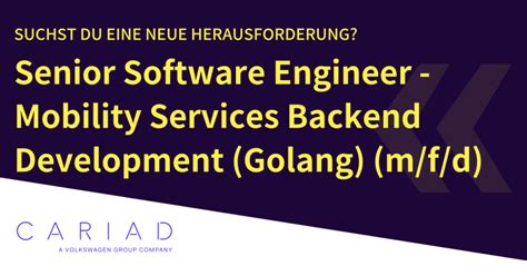 Senior Software Engineer Mobility Services Backend Development