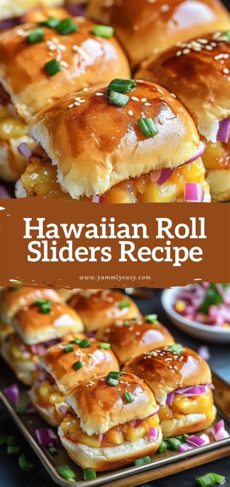 Hawaiian Roll Sliders Recipe Yummly Easy