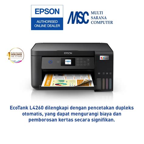 Jual Epson Printer L4260 L 4260 L 4260 Pengganti L4160 Wi Fi All In One