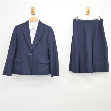 制服市場 福岡県 福岡中央高等学校 女子制服 3点 Sf037703