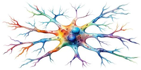 Intricate Black And White Neuron Cell Network Illustration A Detailed Microscopic View Of Neural