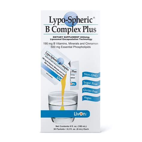 Liposomal B Complex Lypo Spheric® B Complex Plus Livon Labs