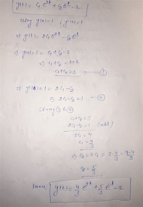 Solved 8 Solve The Initial Value Problem Using Any Method And Demonstrate Course Hero